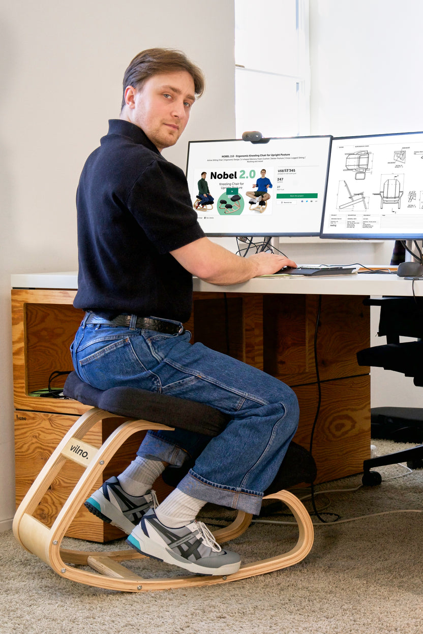 NOBEL | WOODEN ROCKING KNEELING CHAIR – VILNO